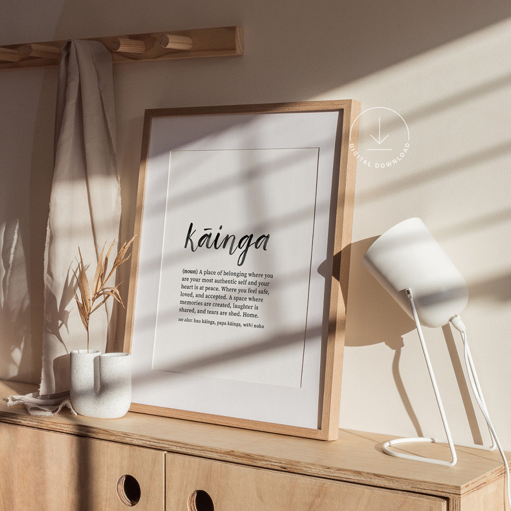 'Kāinga / Home' Definition Print - Digital Download – Maimoa Creative