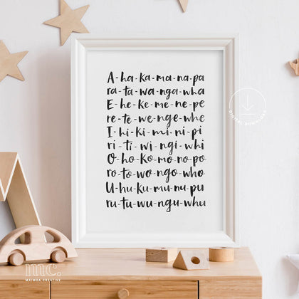 A Ha Ka Ma Na Digital Download | Māori Art Prints, Learning & Games ...